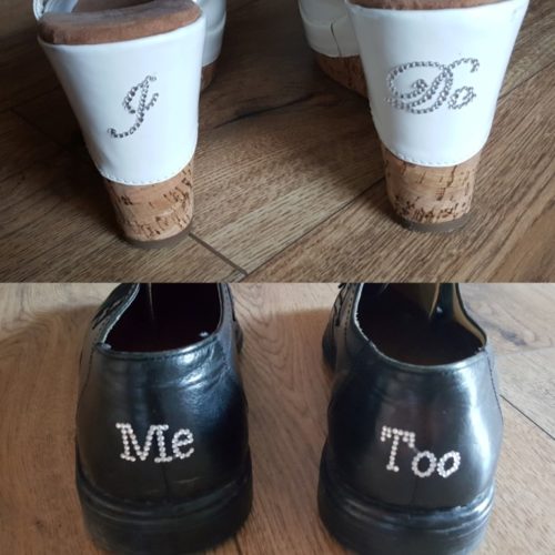 Schuh Sticker “I do – Me too”